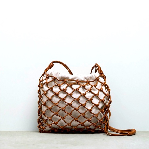 Zara Bags Zara Knotted Mini Cross Bag In Brown Poshmark